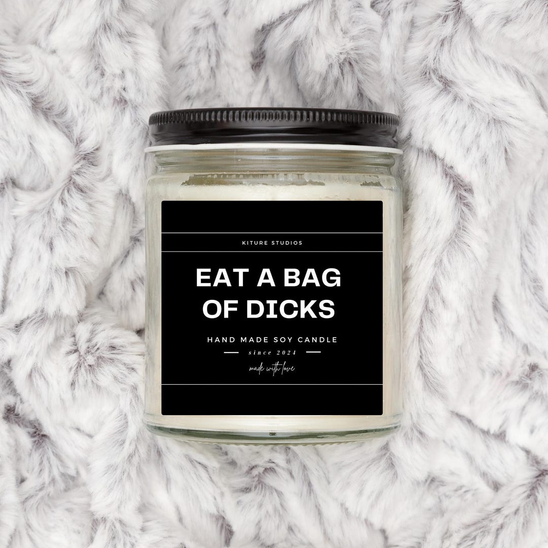 Eat a Bag of Ds Candle, Funny Soy Wax Candle, 9oz Humor Candle Gift ...