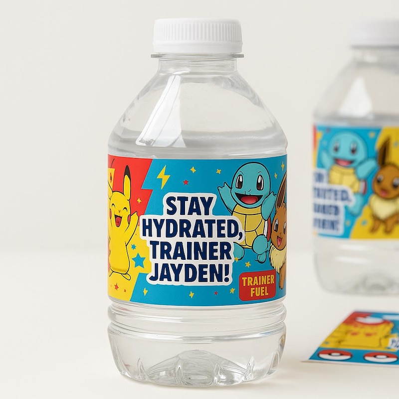 Pikachu Drinks Bottles - Etsy