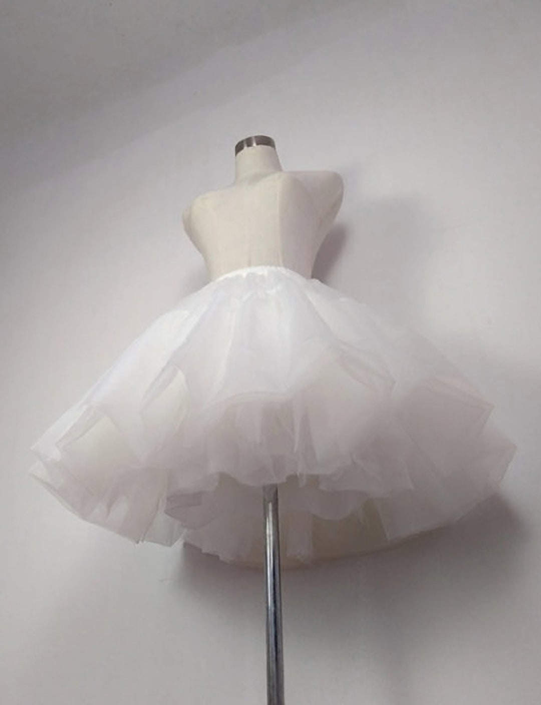 White Fluffy Petticoat, Lolita Petticoat, Soft Tutu Skirt, Lolita ...