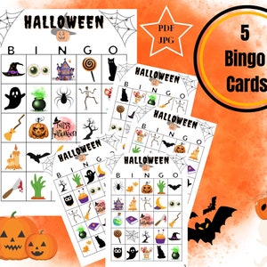 Halloween Activity Bundle: Bingo, I Spy, Word Search (PDF) - Etsy