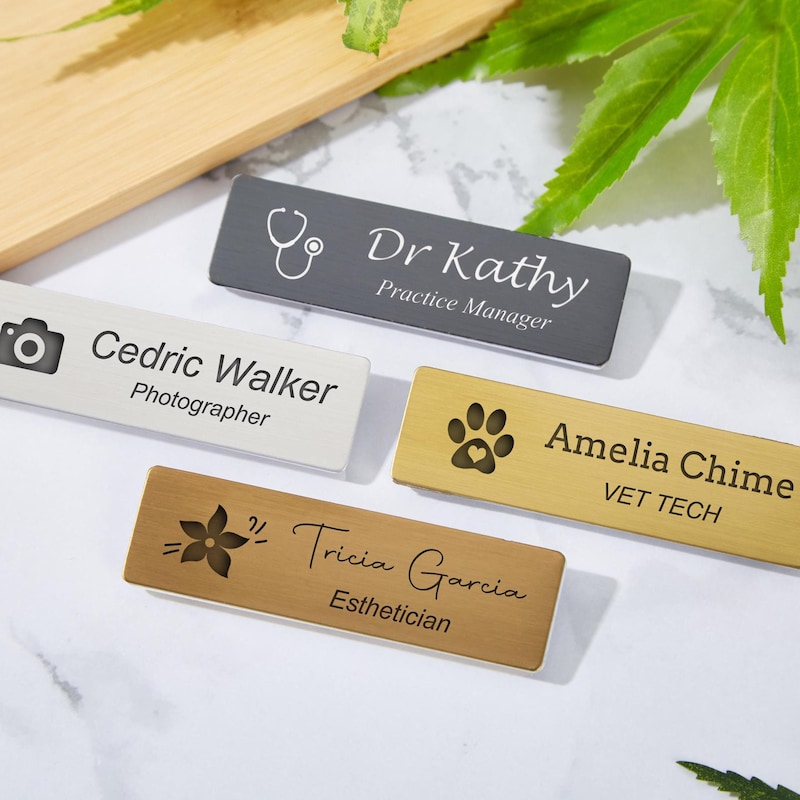Professional Name Tags - Etsy