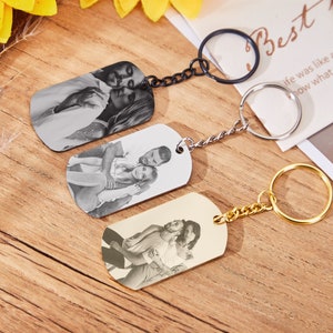 Personalized Photo Keychain,engraved Picture Keychain,custom Picture ...