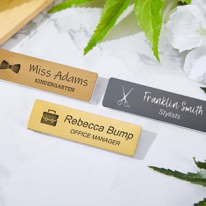 Magnetic Name Tag With Logo,engraved Name Tag Badges,custom Business ...