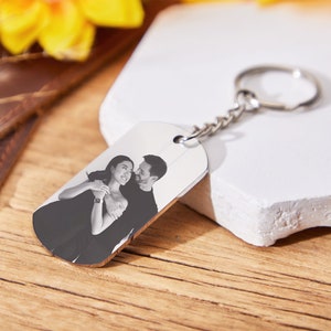 Personalized Photo Keychain,engraved Picture Keychain,custom Picture ...