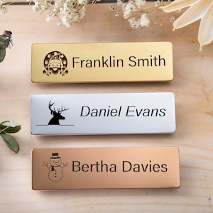 Staff ID Tags With Magnetic,personalized Name Badges,name Plate Tag ...