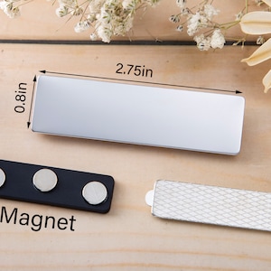 Staff ID Tags With Magnetic,personalized Name Badges,name Plate Tag ...