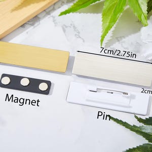 Magnetic Name Tag With Logo,engraved Name Tag Badges,custom Business ...