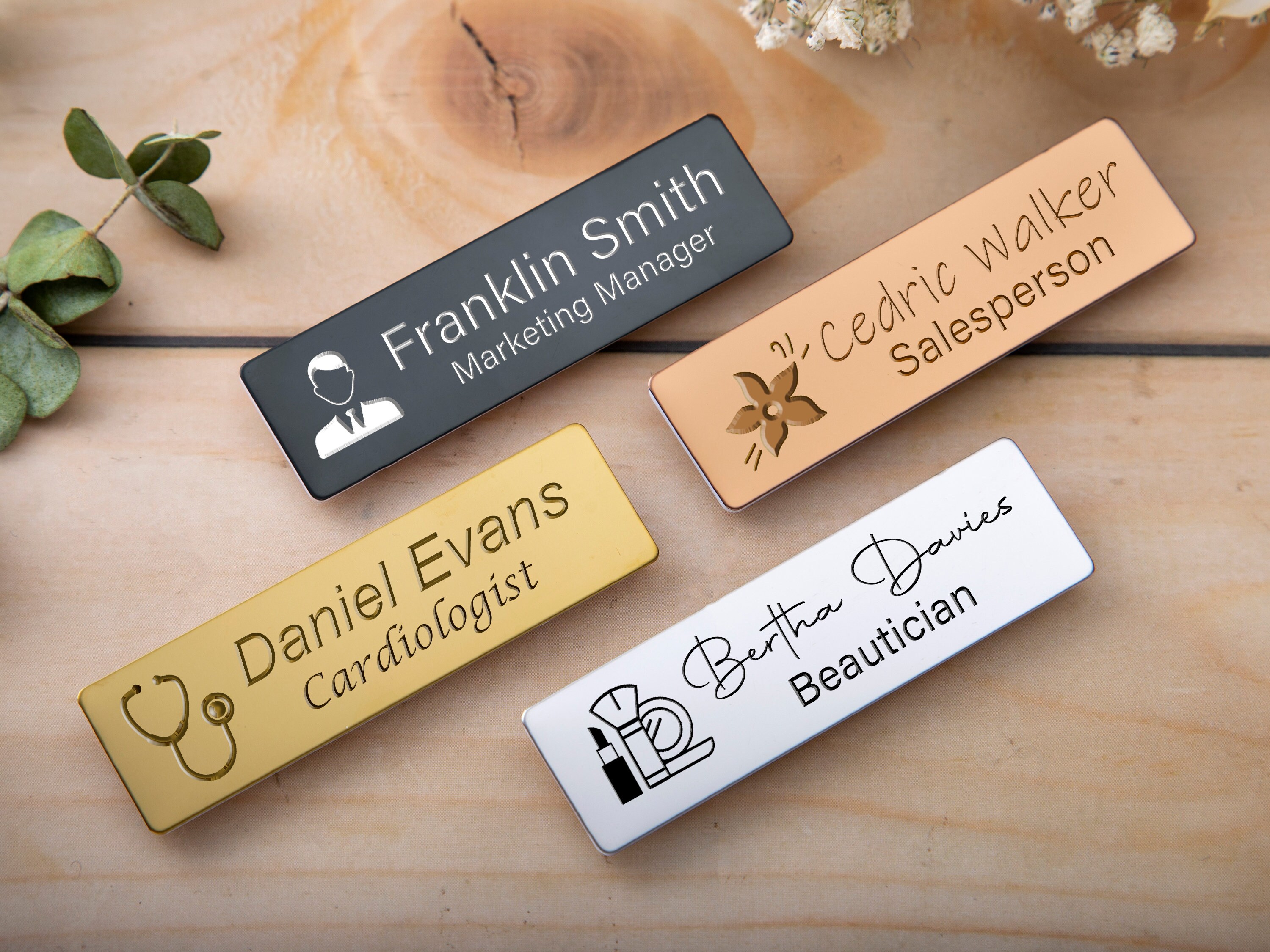 Personalized Name Tag Badgename Plate Tagbadge Name - Etsy