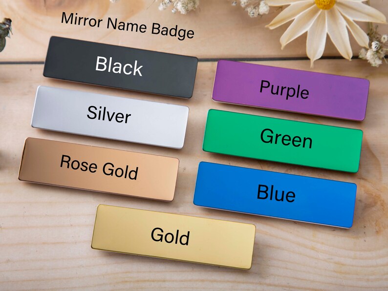 Staff ID Tags With Magnetic,personalized Name Badges,name Plate Tag ...