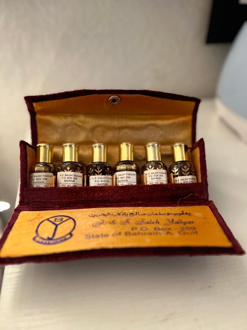 Set of J&S SALEH YADGAR Bahrain Perfume Oils Vintage Perfume - Etsy