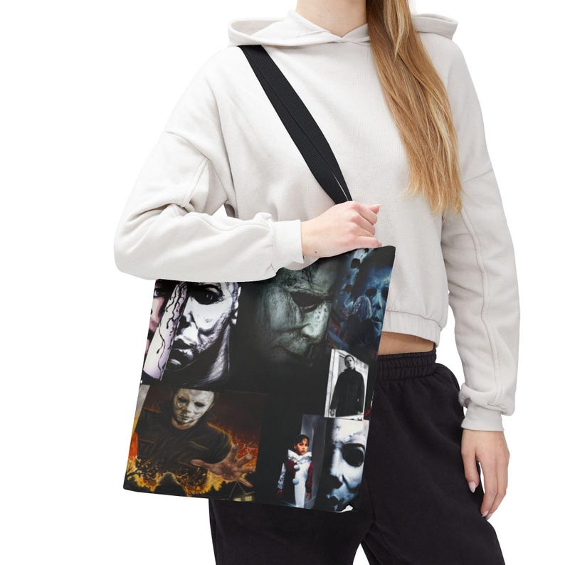 Horror Movie Slasher Tote Bag | Michael Myers Fan Gift - Etsy