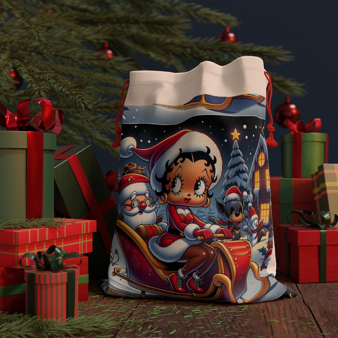 Betty Boop Winter Wonderland Sleigh Gift Bag - Etsy
