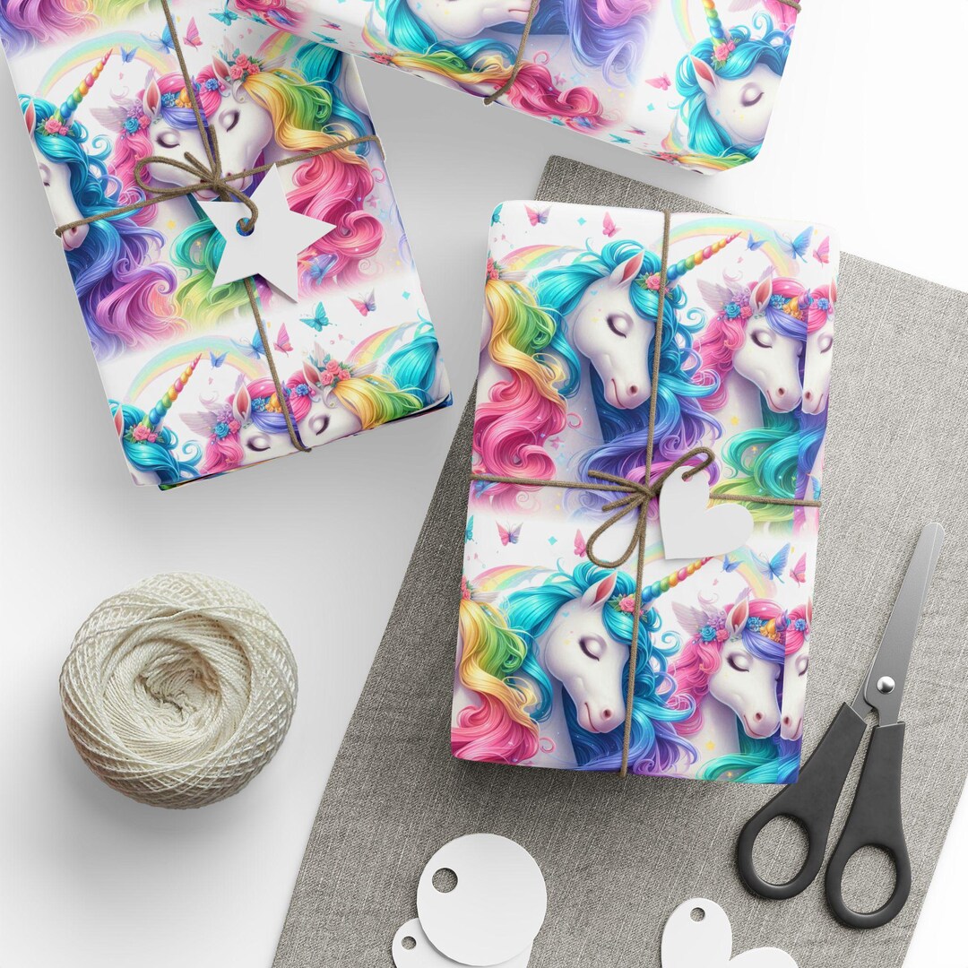 Enchanted Unicorn Dream Wrapping Paper - Etsy