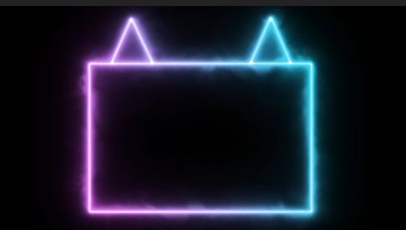 Neon Cat ANIMATED Twitch Facecam Overlay | Streamer OBS Designs ...