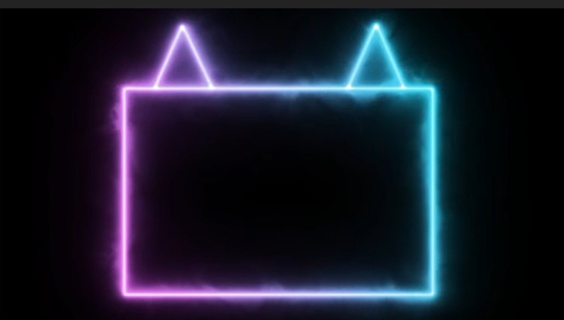 Neon Cat ANIMATED Twitch Facecam Overlay Streamer OBS Designs Moving ...