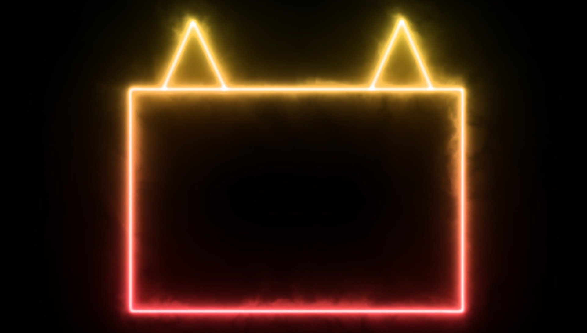 Neon Cat ANIMATED Twitch Facecam Overlay | Streamer OBS Designs ...