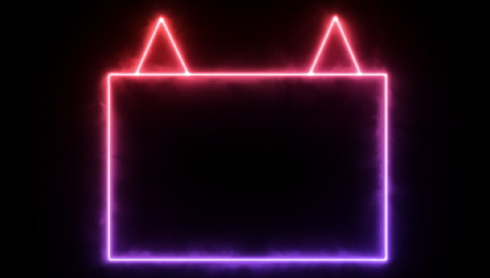 Neon Cat ANIMATED Twitch Facecam Overlay | Streamer OBS Designs ...