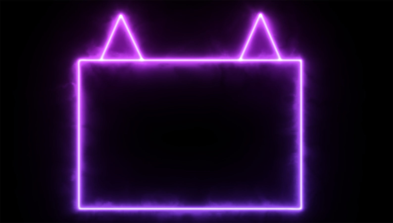 Neon Cat ANIMATED Twitch Facecam Overlay | Streamer OBS Designs ...