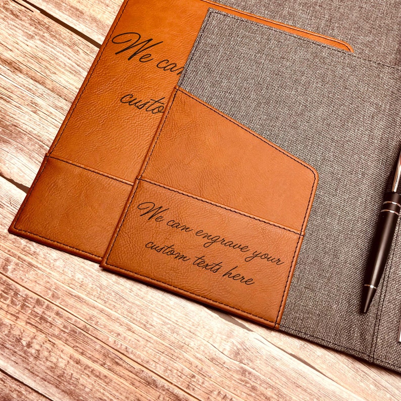 Custom Monogram Portfolio, Custom Name Padfolio, Notepad Cover ...