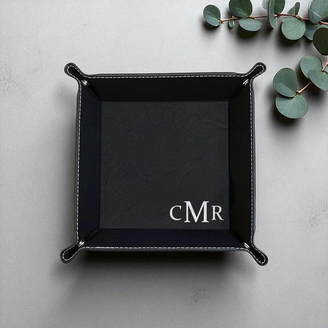 Personalized Engraved Valet Tray, Catchall Organizer, Custom Gift for ...