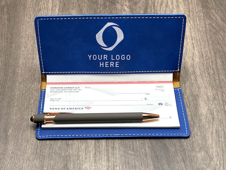 Personalized Leather Checkbook Cover, Custom Name Checkbook Holder ...