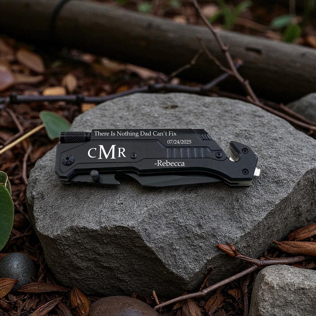 Personalized Multi-tool Pocket Knife, Engraved Gift for Husband ...