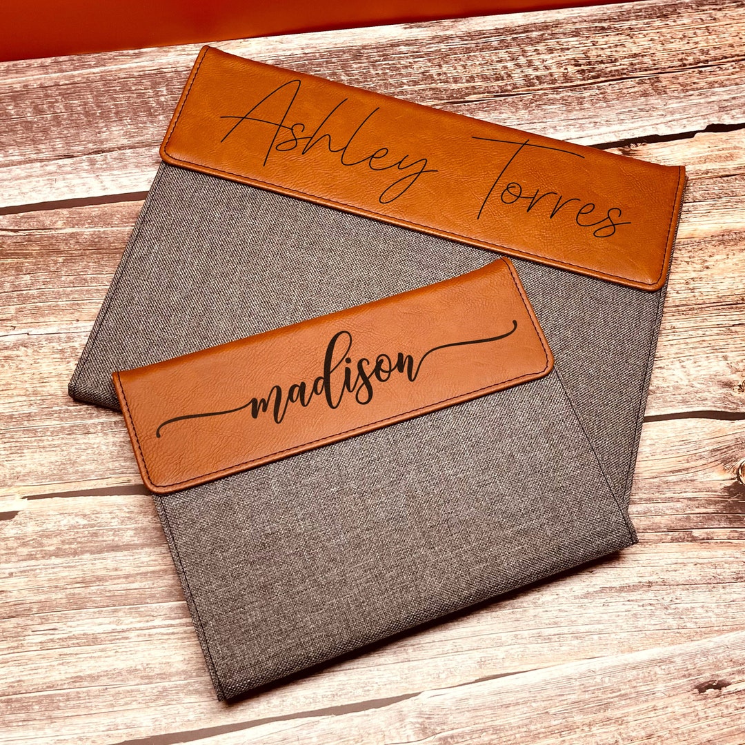 Custom Monogram Portfolio, Custom Name Padfolio, Notepad Cover ...