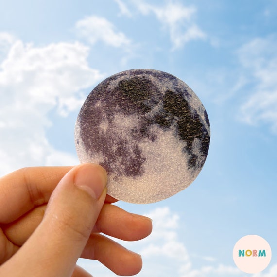 MOON Texture Calm Sticker Sensory Self-care Adhesive Laptop - Etsy