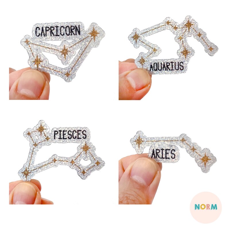 Zodiac Holographic Sensory Sticker, Astrology Calm Sticker, Sensory ...