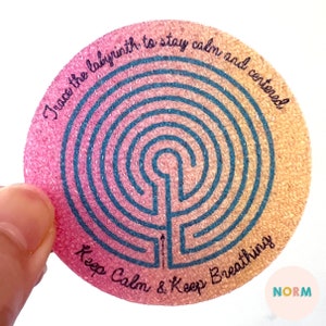 4pc Anxiety Sensory Breathing Stickers Mindfulness Calming Strips ...