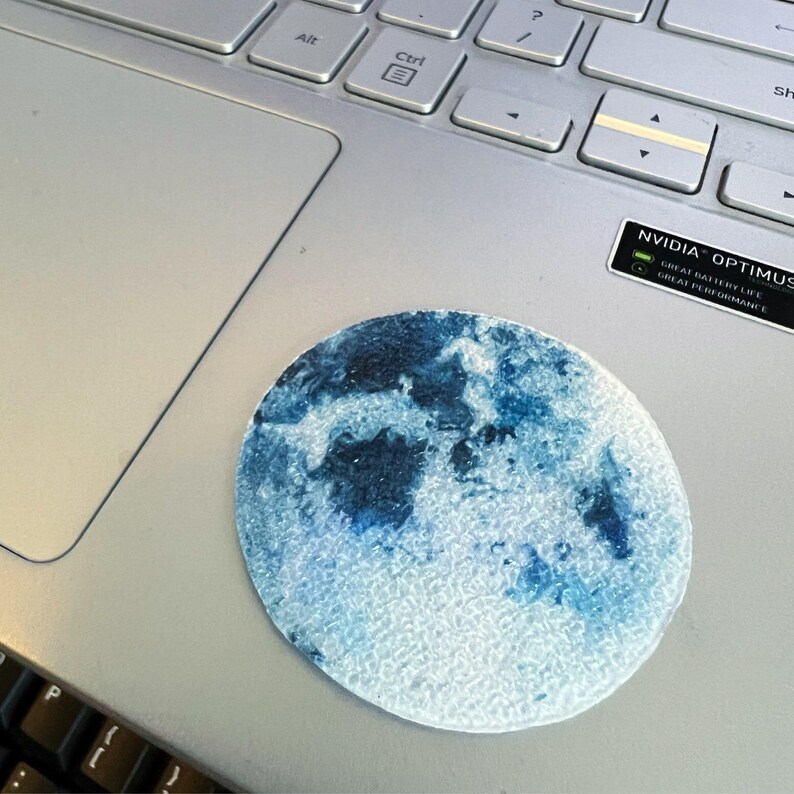 MOON Texture Calm Sticker Sensory Self-care Adhesive Laptop - Etsy
