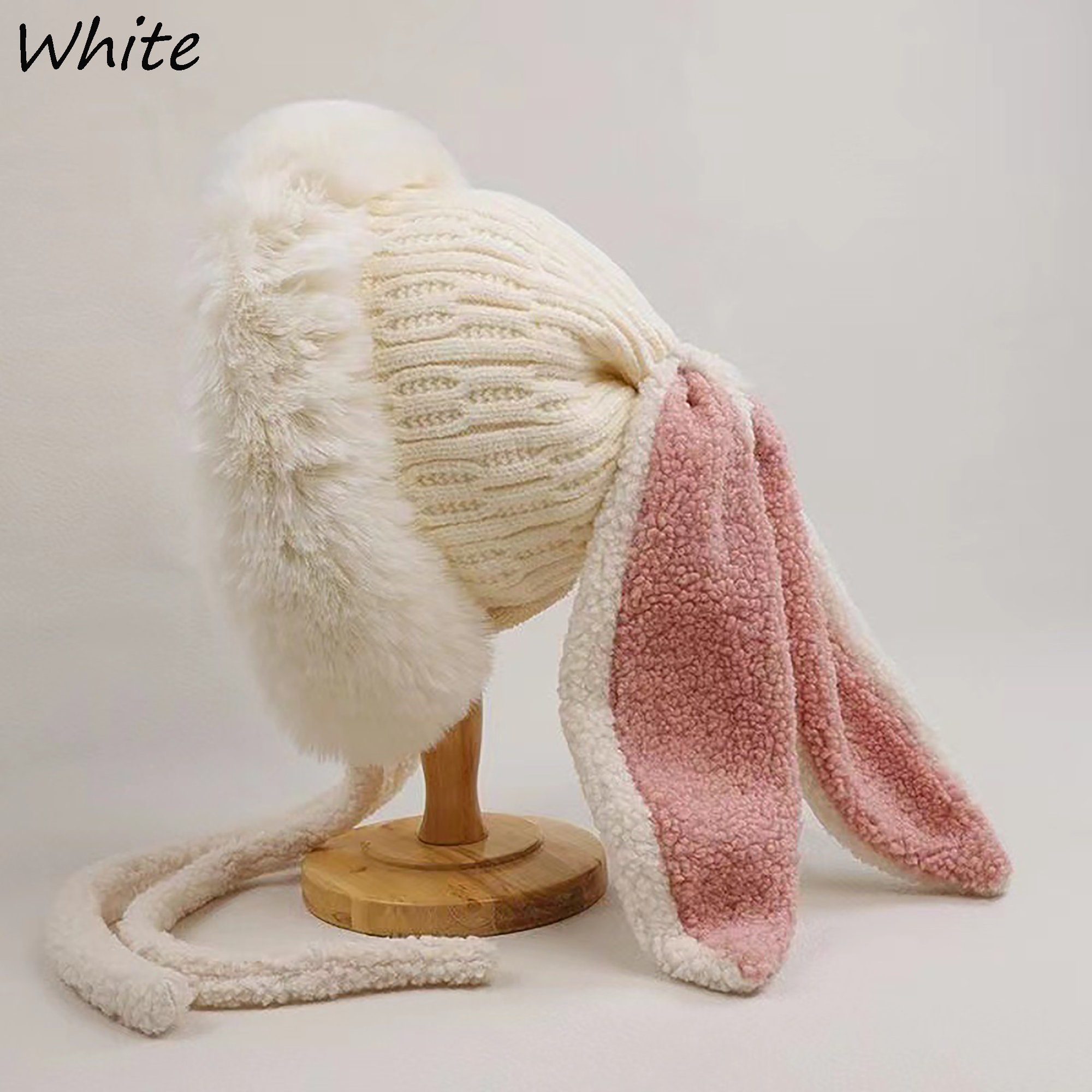 Vintage Rabbit Ear Fur Hat Cute Bunny Hat for Woman Japanese - Etsy