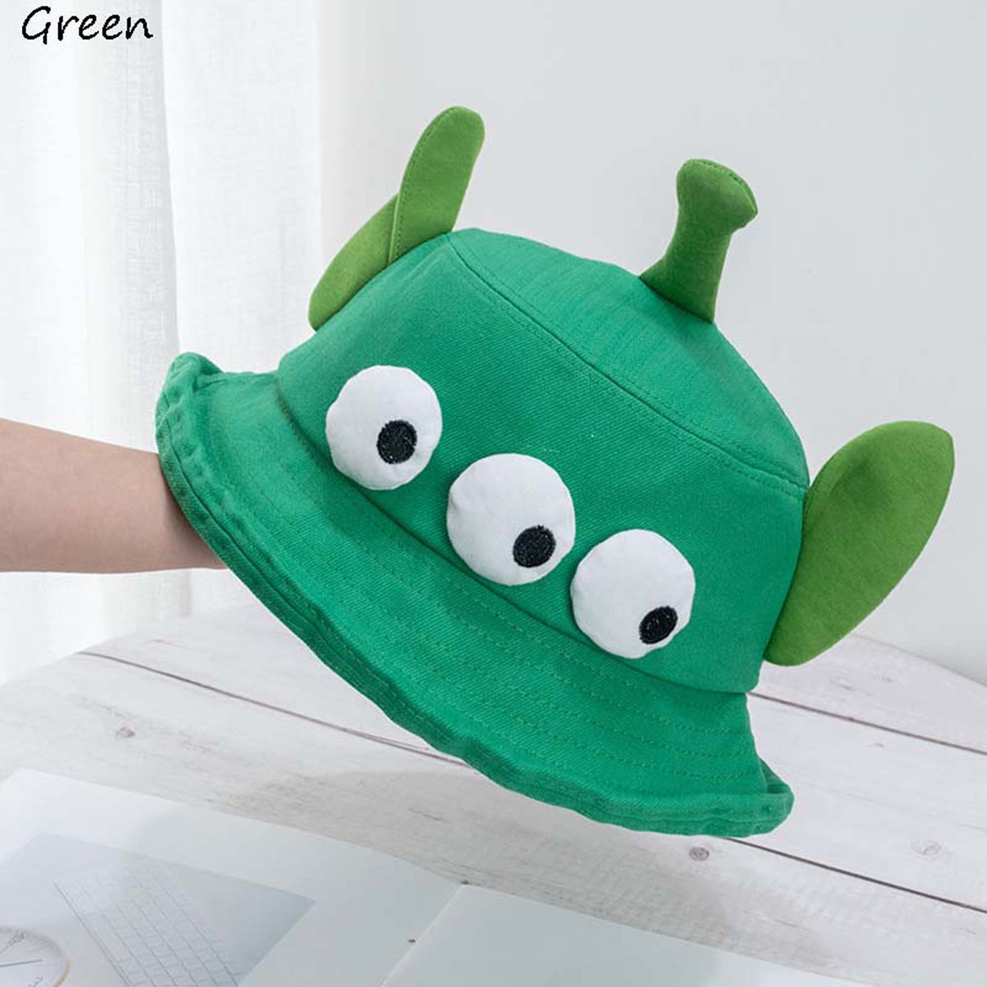 Cartoon Alien Bucket Hat Funny Three Eyes Monster Hat Cute - Etsy