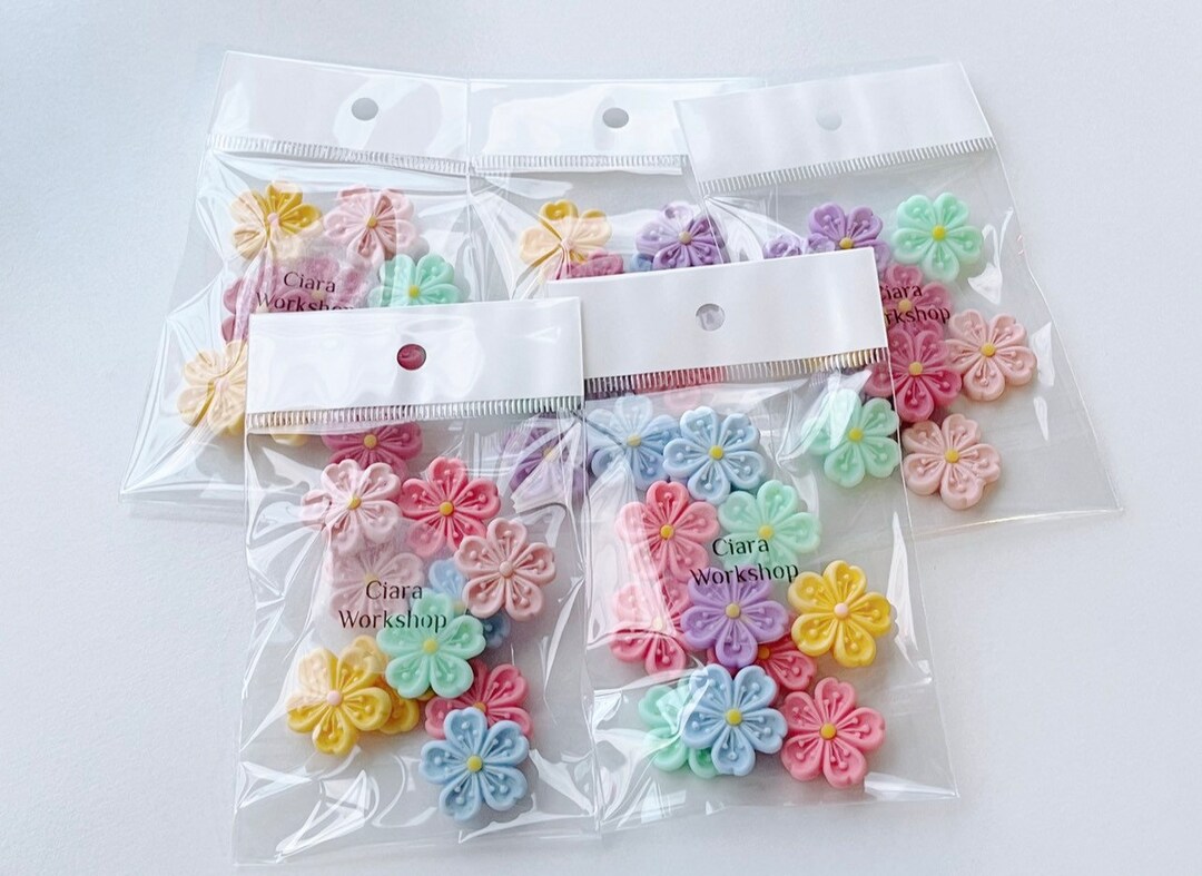 10pcs Mixed Flowers Crystal Cute Cabochons, DIY Crafts, Fruits Cabochon ...