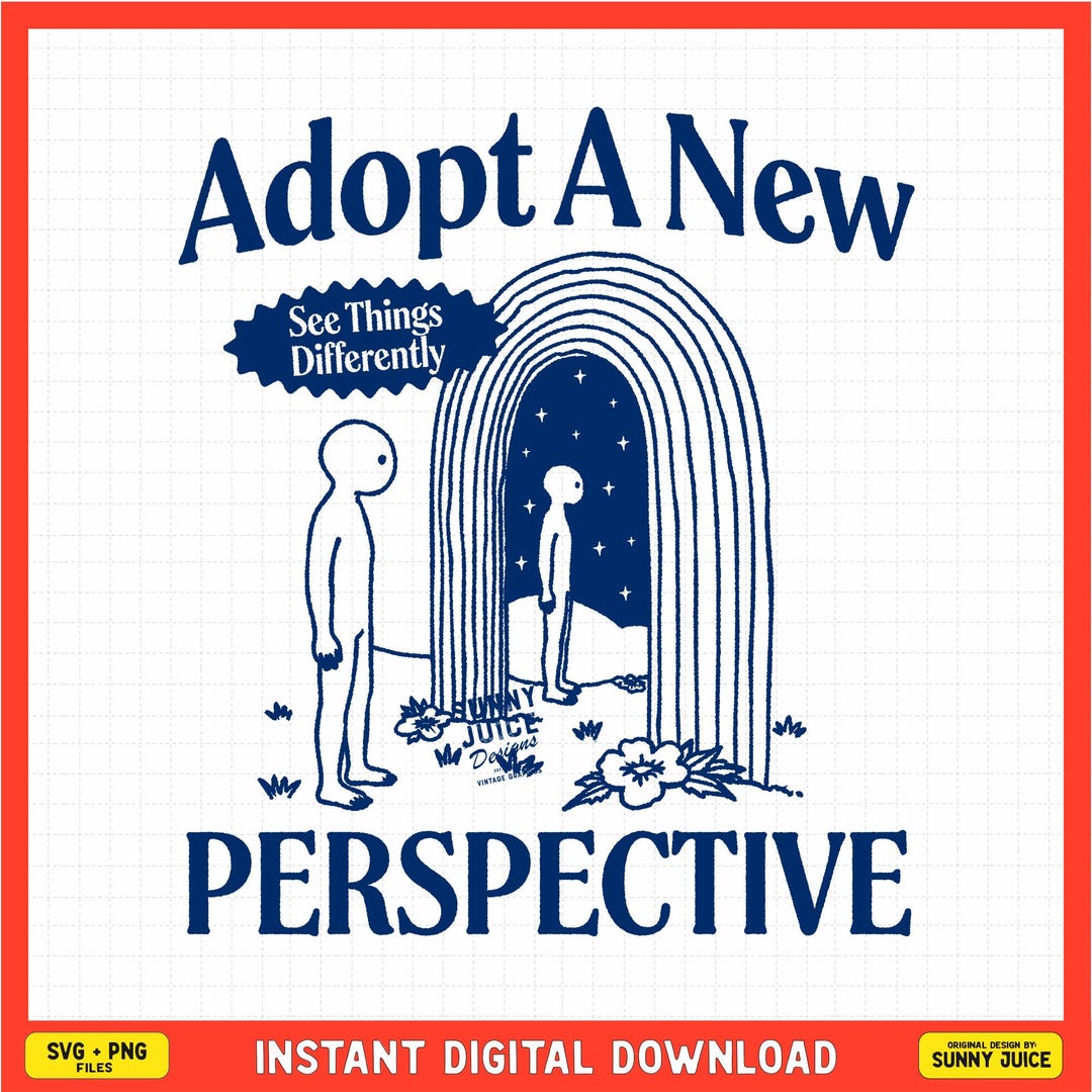 Adopt A New Perspective SVG PNG | Retro Vintage Design | Deep Self ...