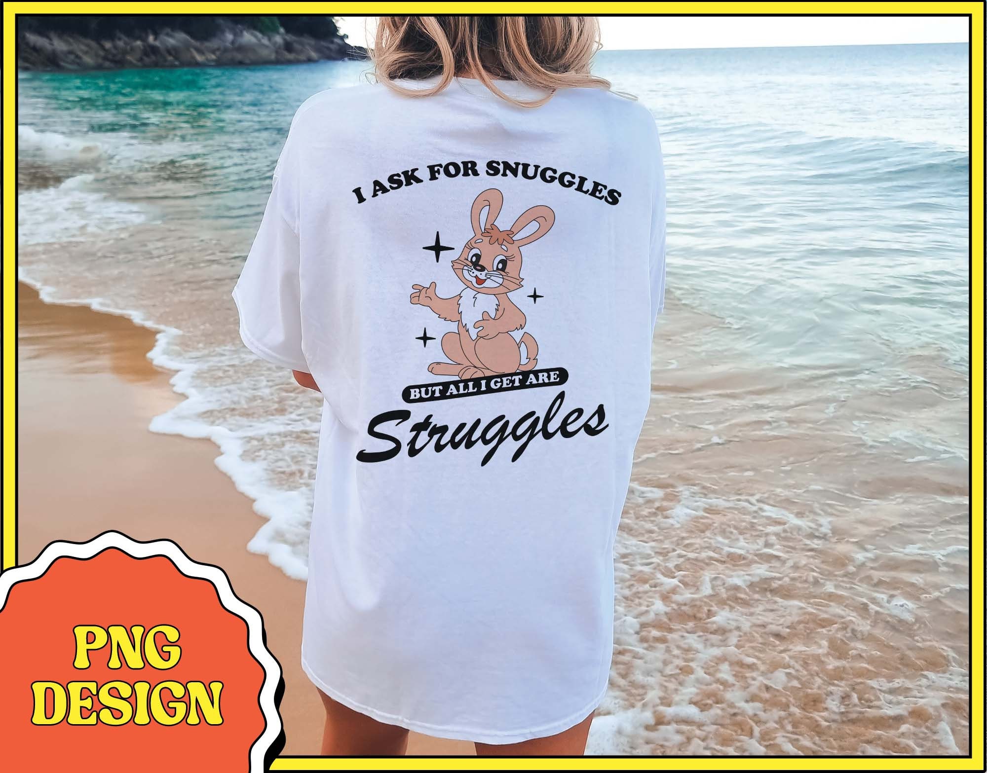 Trendy Retro Rabbit Fun 90's Aesthetic PNG Design for Sublimation or ...
