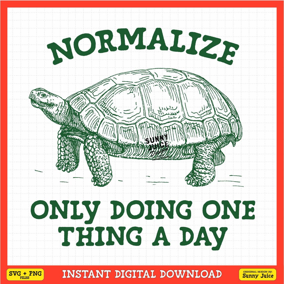 Normalize Only Doing One Thing A Day, SVG PNG File, Trendy Vintage ...