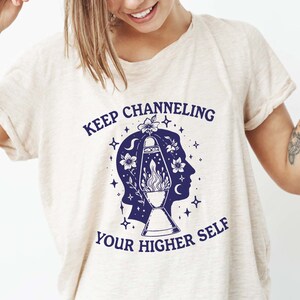 Keep Channeling Your Higher Self Svg Png File Trendy Vintage