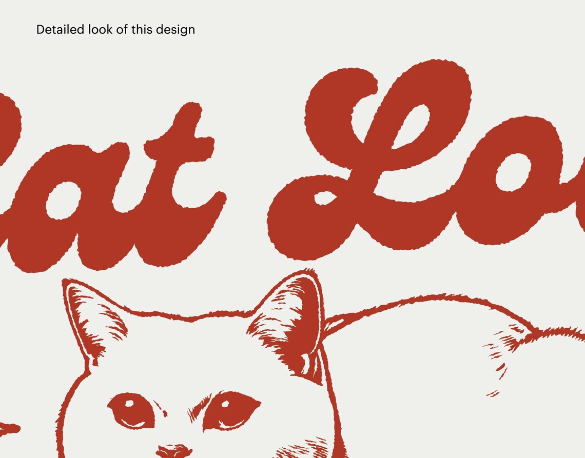 Cat Loaf Funny Cat, SVG PNG File, Trendy Vintage Retro Cat Lover Design ...