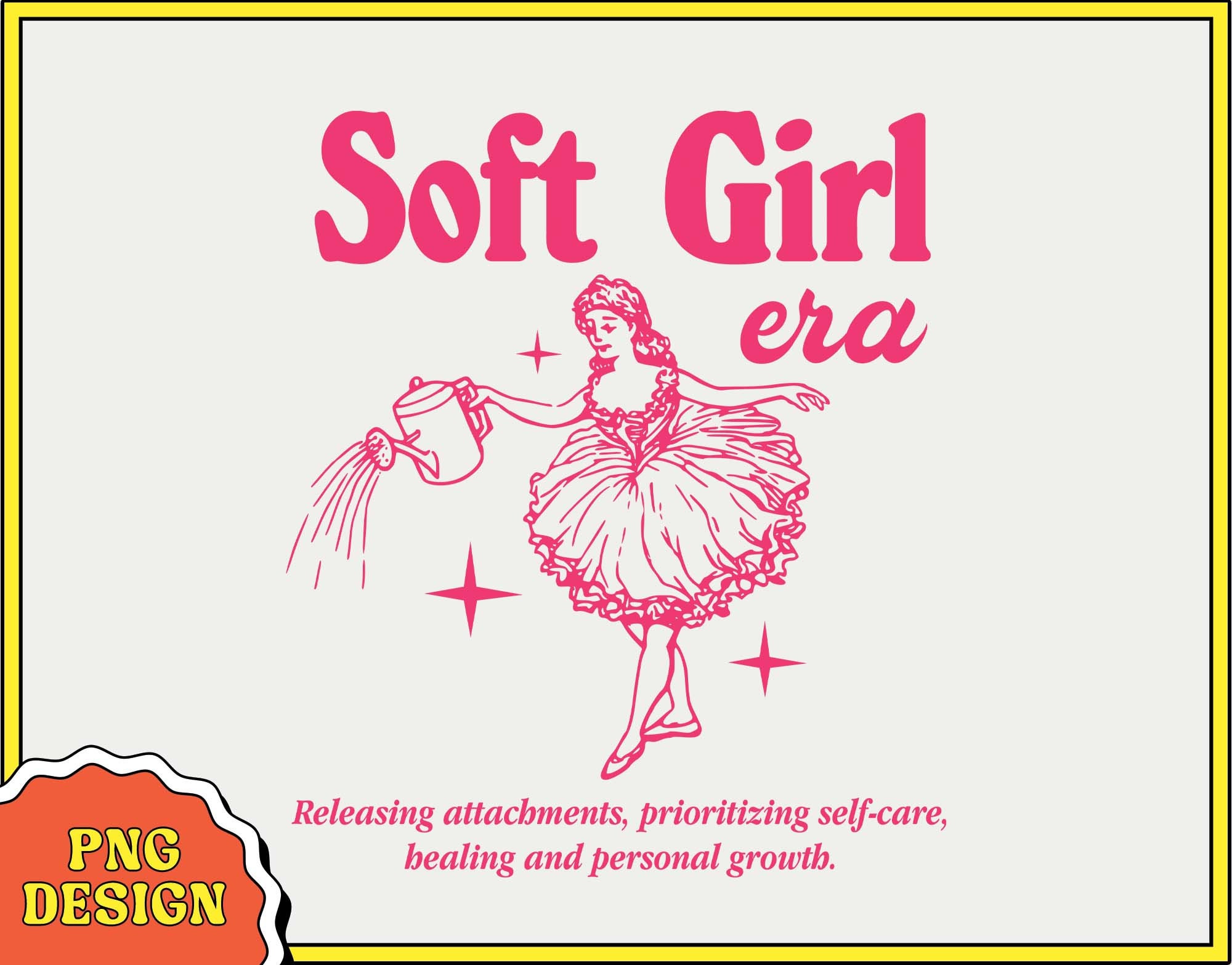 Trendy 'soft Girl Era' Y2K Girly Aesthetic PNG Design - Etsy