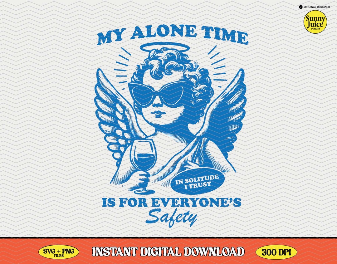 Funny Cherub Angel SVG, Trendy Retro Design (PNG, SVG File) - Etsy