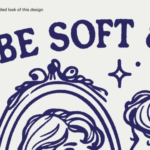 Be Soft and Kind but Take No Sht, SVG PNG File, Trendy Vintage Retro ...