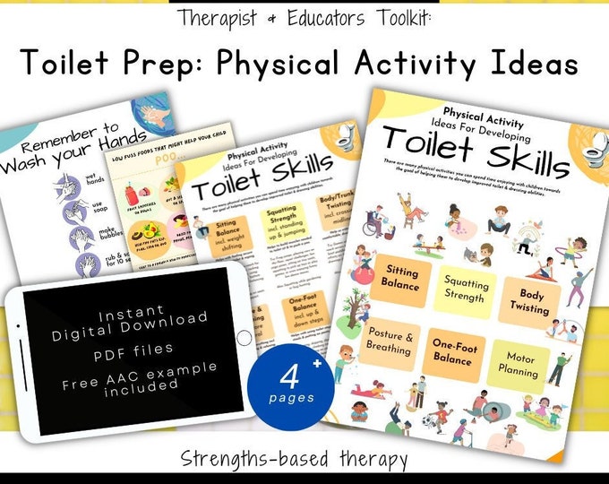 Toilet Skills: Physical Activities, Pre-toileting, Gross Motor, Body ...