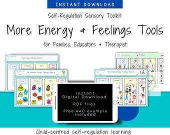 Self-regulation Visuals Toolkit- Emoji, Sensory Tools, Feelings ...