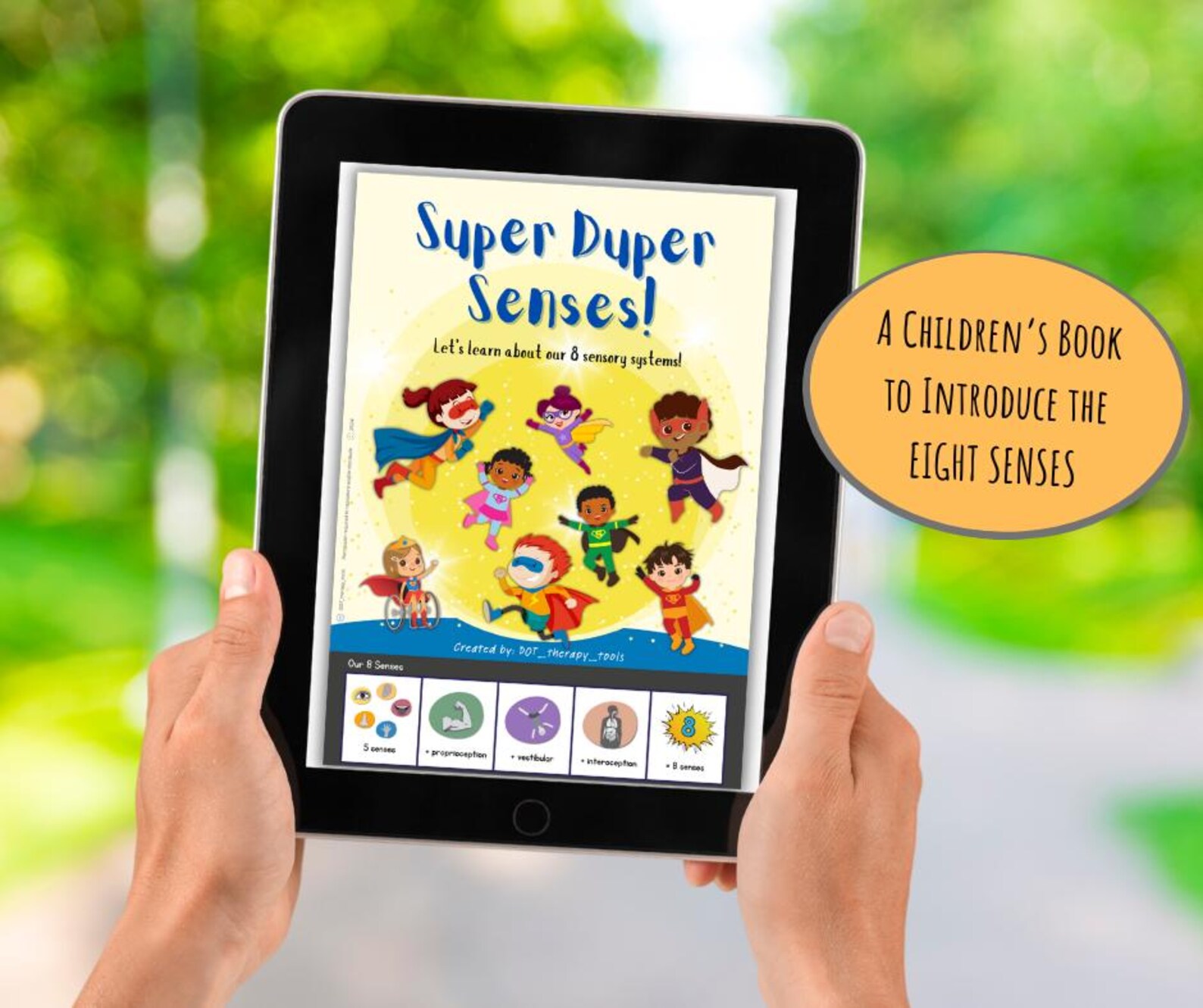 My Super Duper Senses! Children's Book, 8 Sensory Systems, Sensory ...
