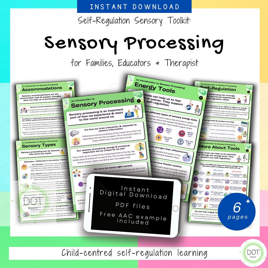 Sensory Processing Handouts, Self-regulation, OT, Energy, Sensory ...