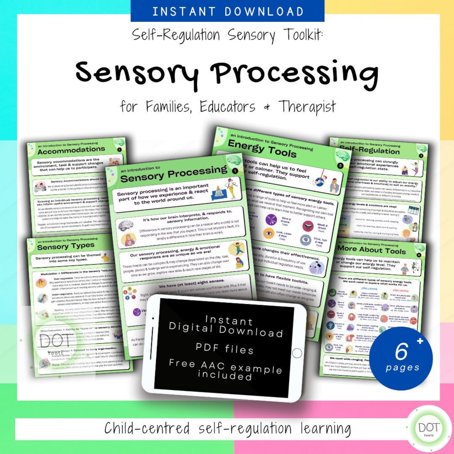 Sensory Processing Handouts, Self-regulation, OT, Energy, Sensory ...