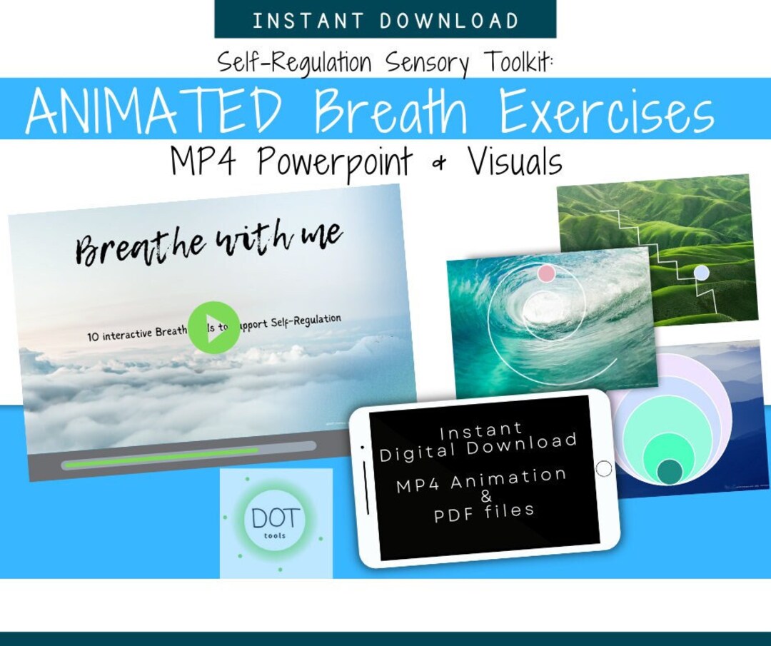 Animated Brain Break: Breathing Exercises, MP4, Self-regulation ...