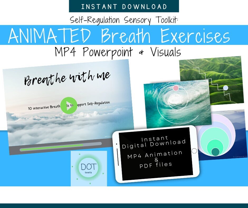 Animated Brain Break: Breathing Exercises, MP4, Self-regulation ...