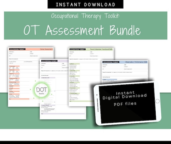 Paediatric OT Assessments Home ADL School Parent - Etsy
